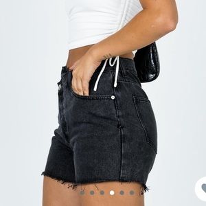 Princess Polly | Shorts | Princess Polly Black Denim Shorts | Poshmark